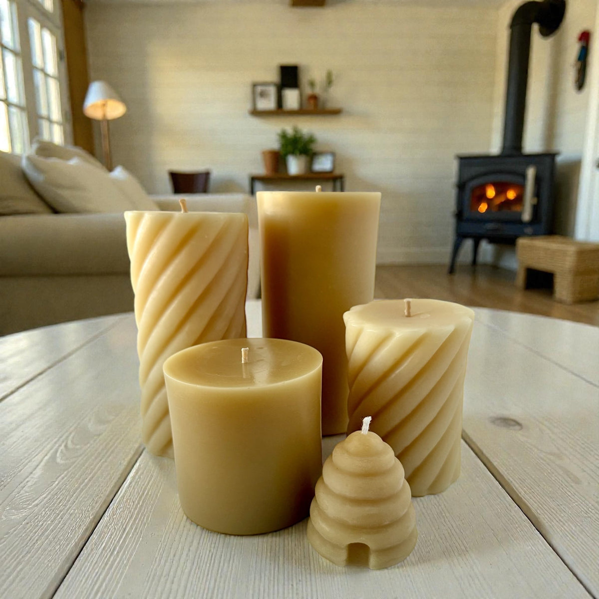 Pure Beeswax Candles | Clean-Burning – Bath Nutts Farmhouse